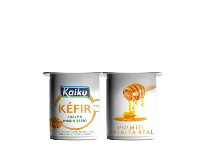 Kaiku Kéfir sabor miel con jalea real – 4x125g